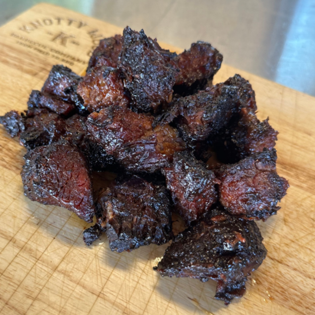 Brisket Burnt Ends Knotty Wood Barbecue Company
